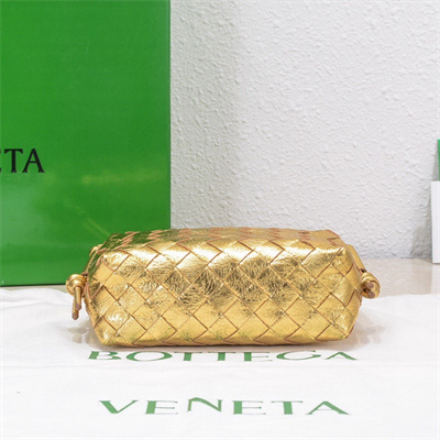 BV Mini Loop Camera Bag In Lambskin Leather Gold Color – hazelluxury