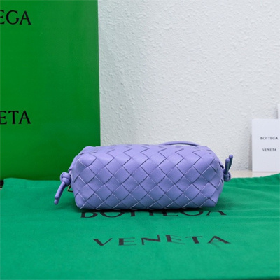 BV Mini Loop Camera Bag In Lambskin Leather Wisteria Color – hazelluxury