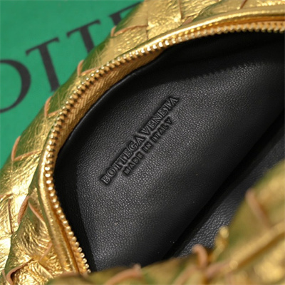 BV Mini Jodie In Lambskin Leather Gold Color – hazelluxury
