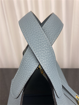 Picotin Lock Bag Taurillon Clemence Leather 18/22CM Gold/Silver Tone ...